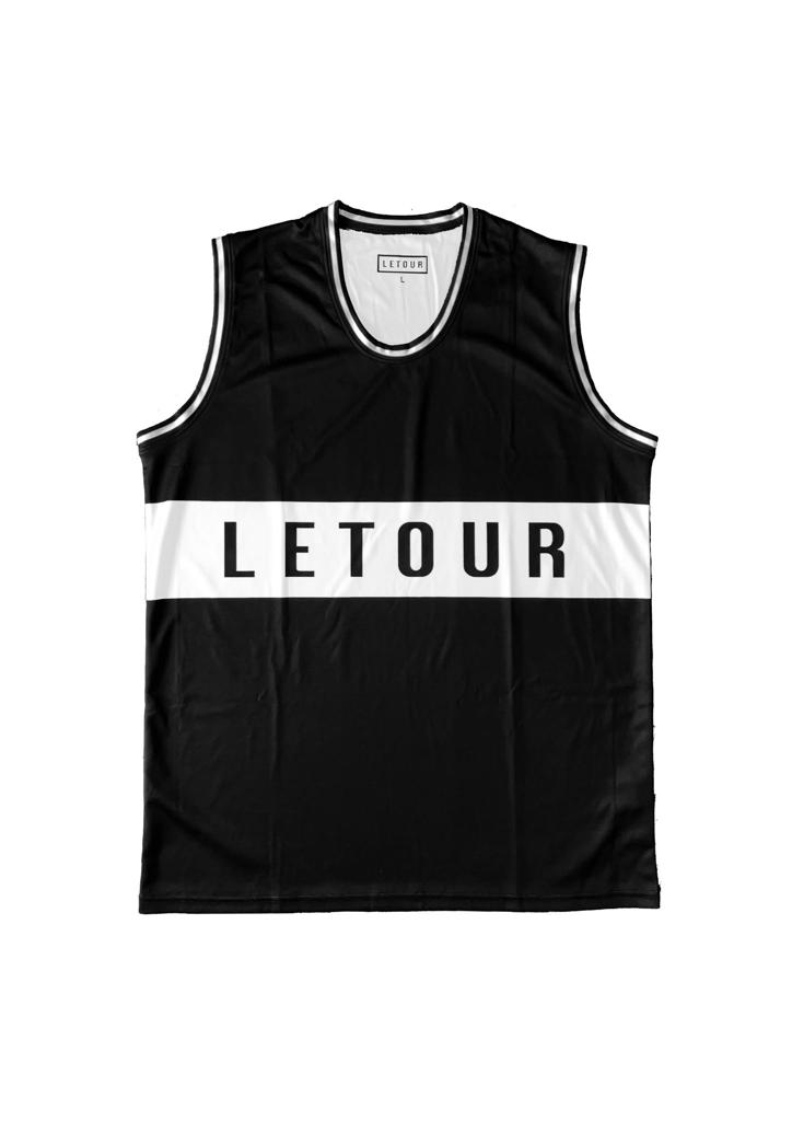 DIG 5 Singlet (Black N White) – Letour Tennis
